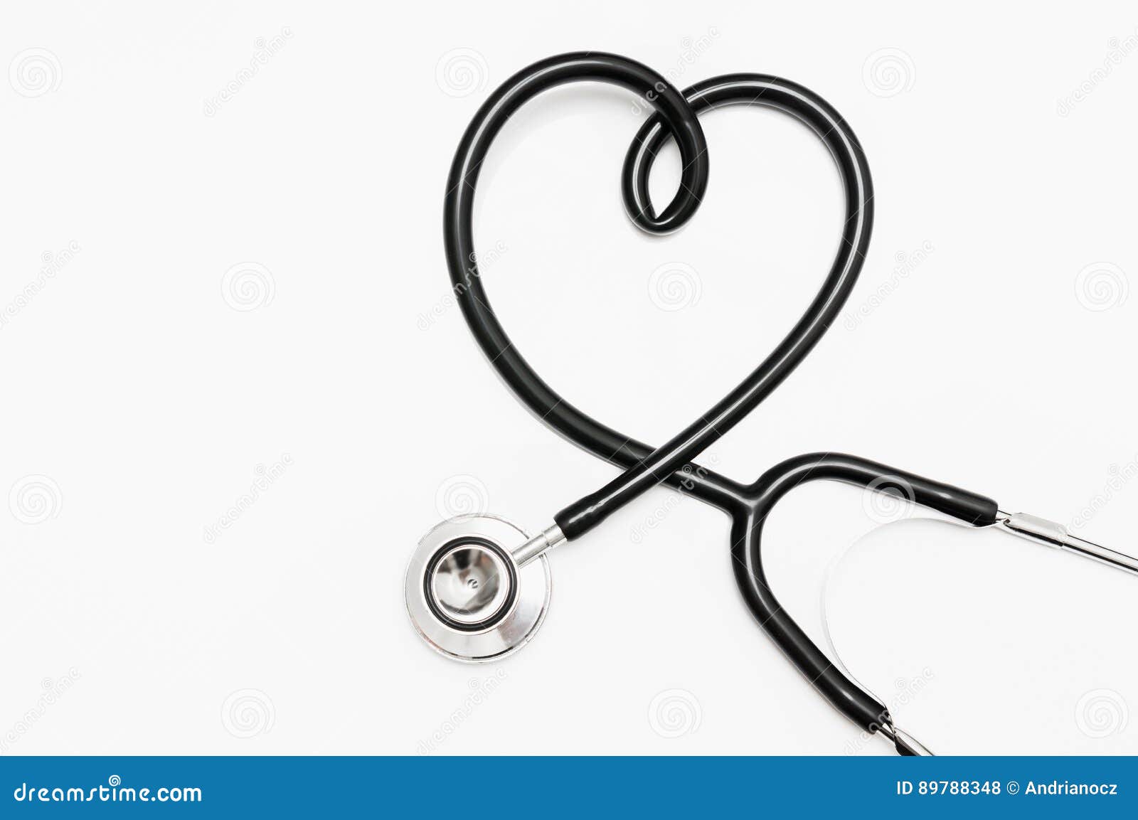 Stethoscope In The Shape Of Heart On Pink Background Royalty-Free Stock ...