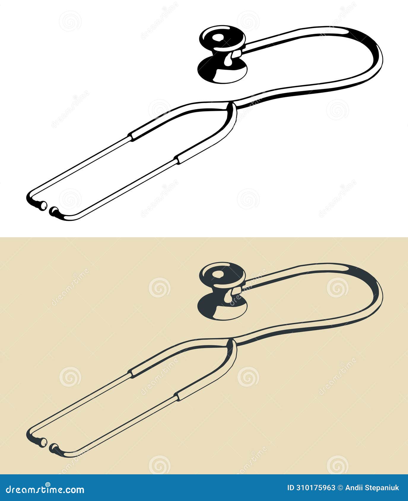 Stethoscope stock vector. Illustration of stethoscope - 310175963