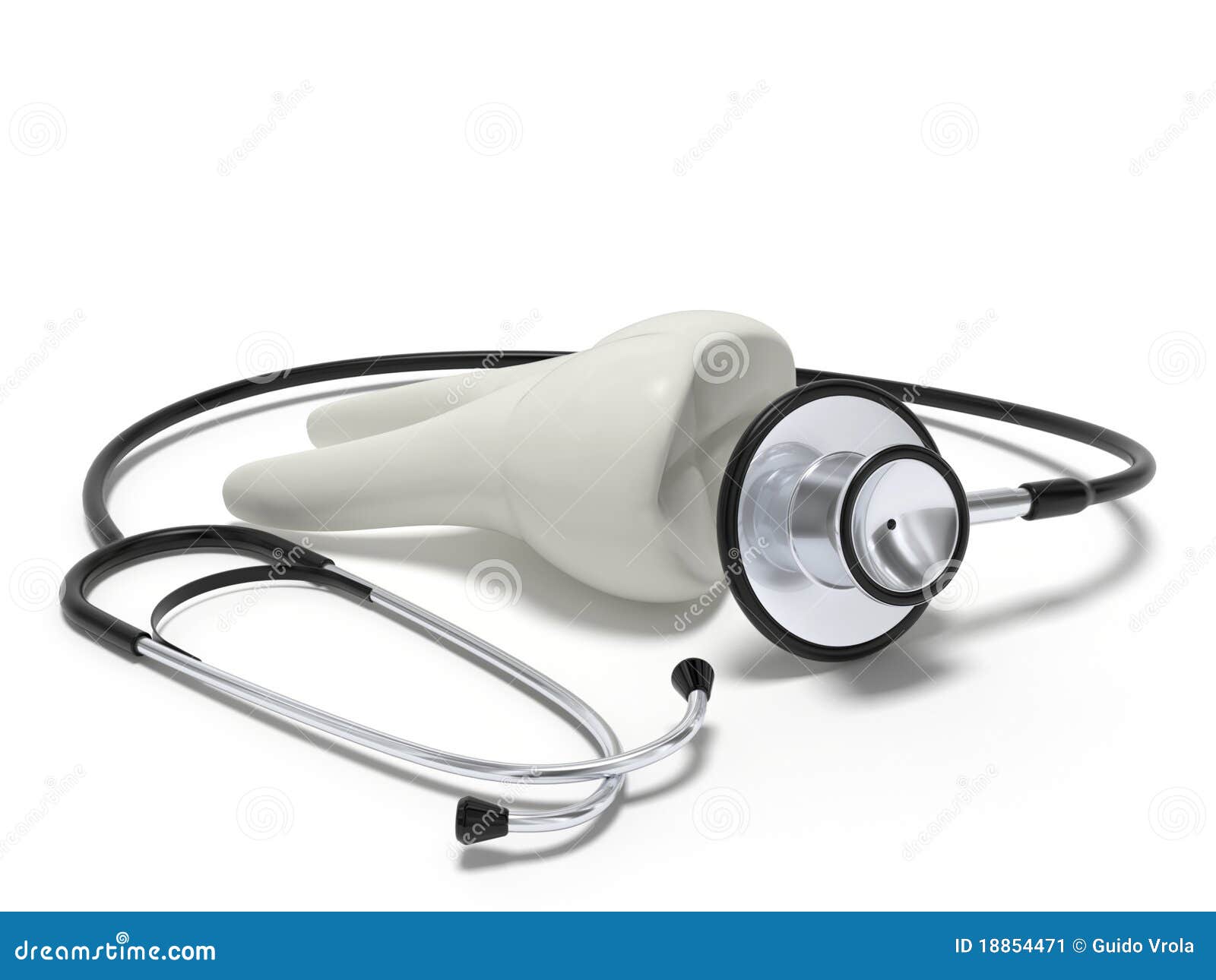 Stethoscope and tooth stock illustration. Illustration of medicine ...
