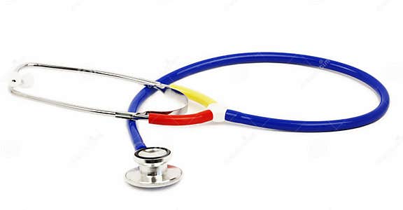 Stethoscope in Various Colors on White Stock Image - Image of health ...