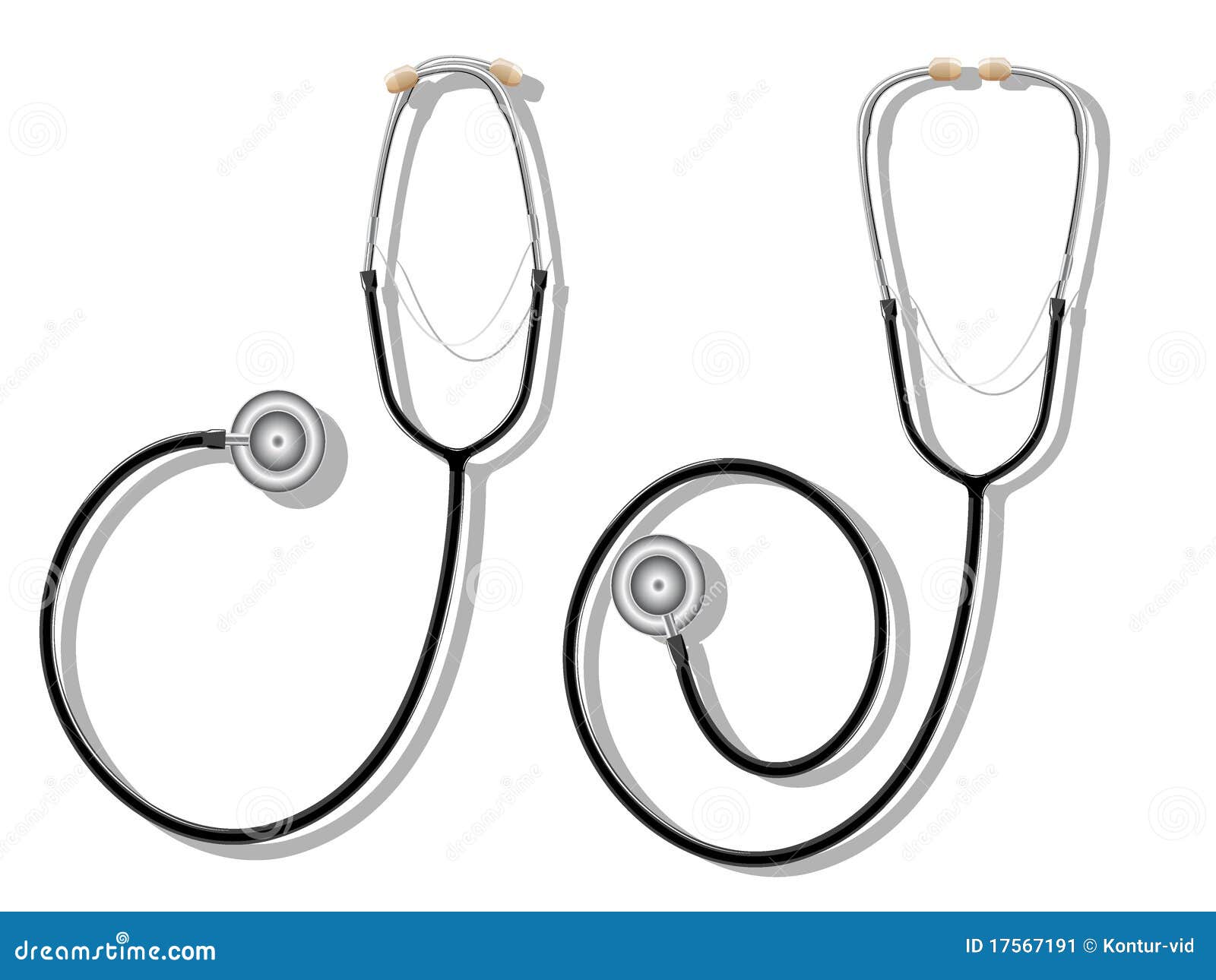 Stethoscope Vector Illustration Stock Vector - Illustration of hospital ...