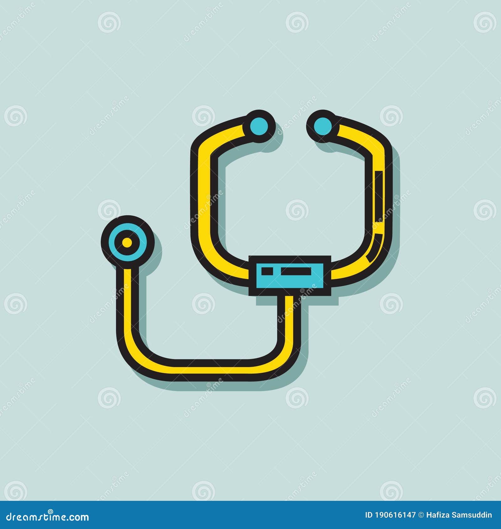 Stethoscope. Vector Illustration Decorative Design Stock Vector ...