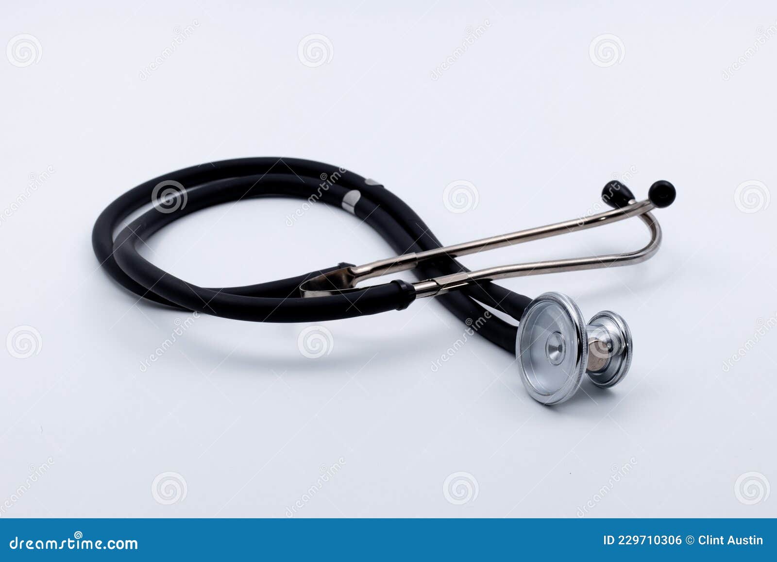 A Stethoscope on a White Background Stock Photo - Image of heartbeat ...