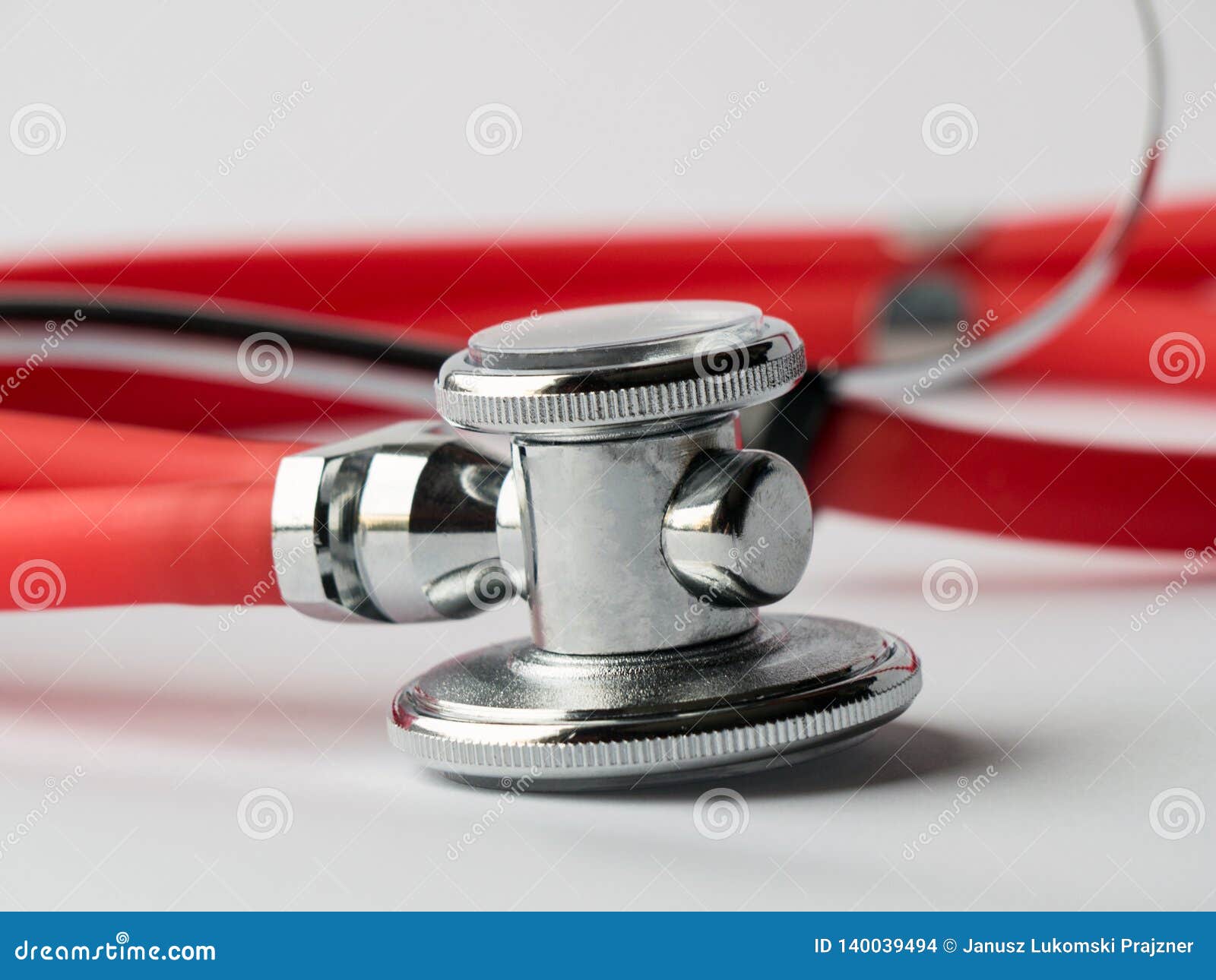 Stethoscope on White Background Stock Photo - Image of medicine ...