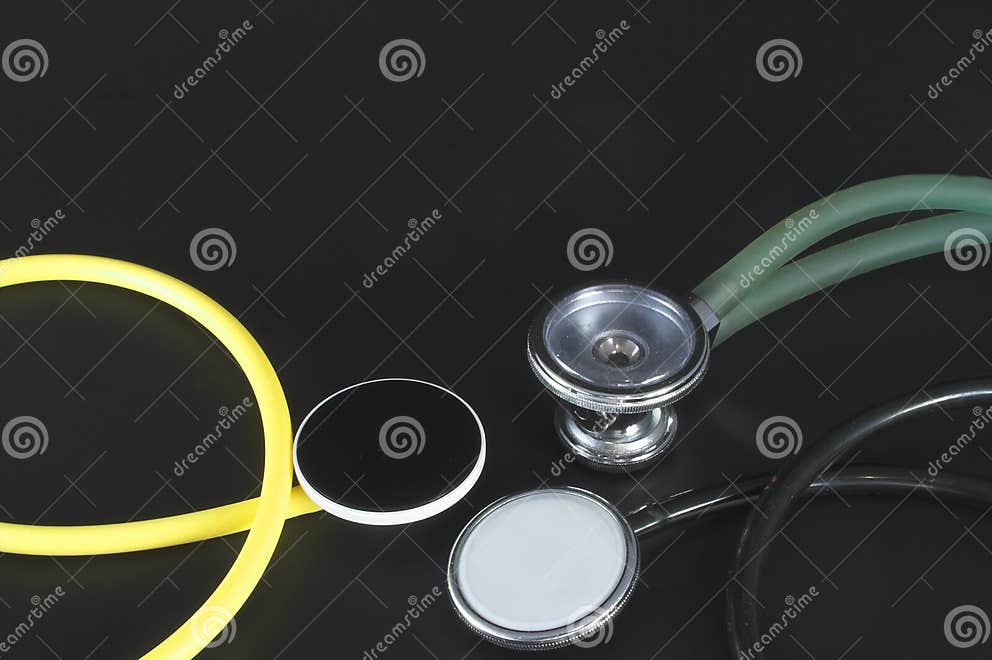 Stethoscopes in Colors stock image. Image of internal - 2874035