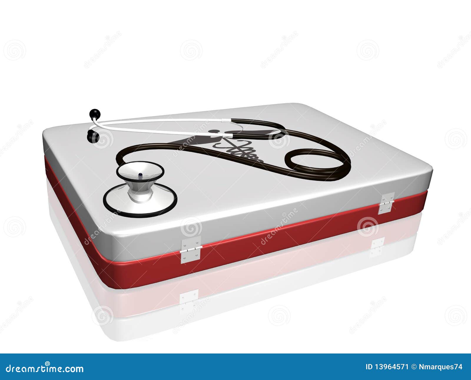 Stethoskop Und Medizinischer Satz Stock Abbildung - Illustration von ...