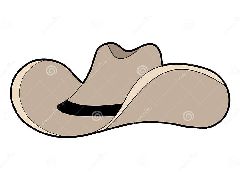 Stetson, cowboy hat stock illustration. Illustration of outline - 60649294