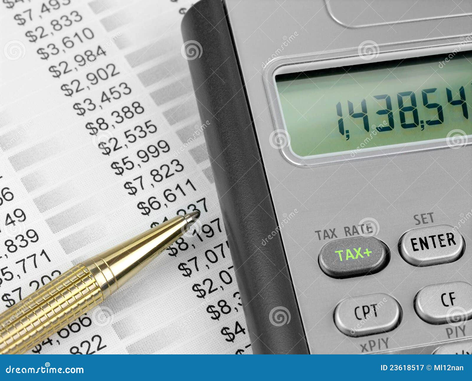 Steuerrechner und -feder stockbild. Bild von kinetik - 23618517
