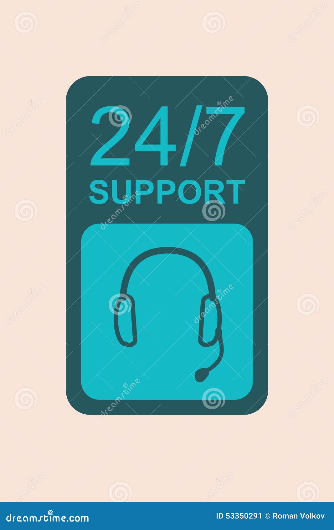 Steun Vlak Pictogram vector illustratie. Illustration of hulp - 53350291