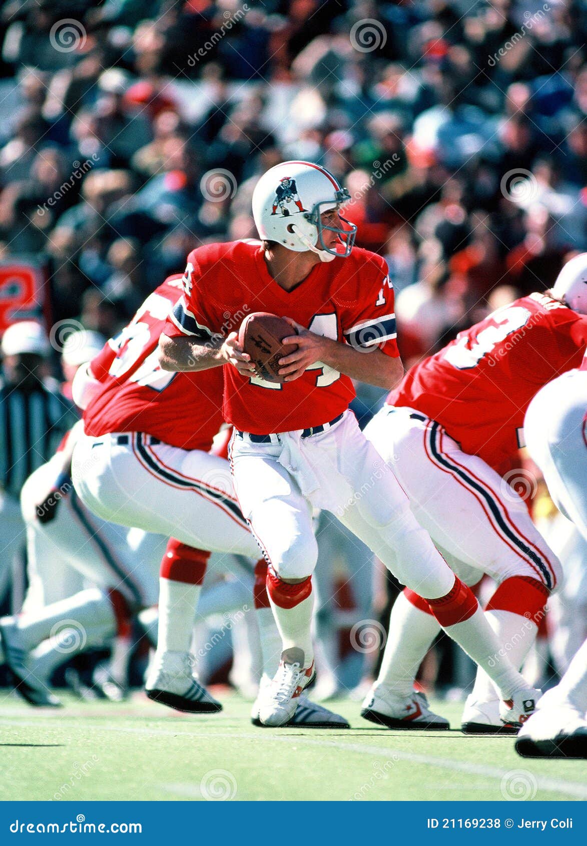 Steve Grogan editorial stock photo. Image of jersey, patriots - 21169238