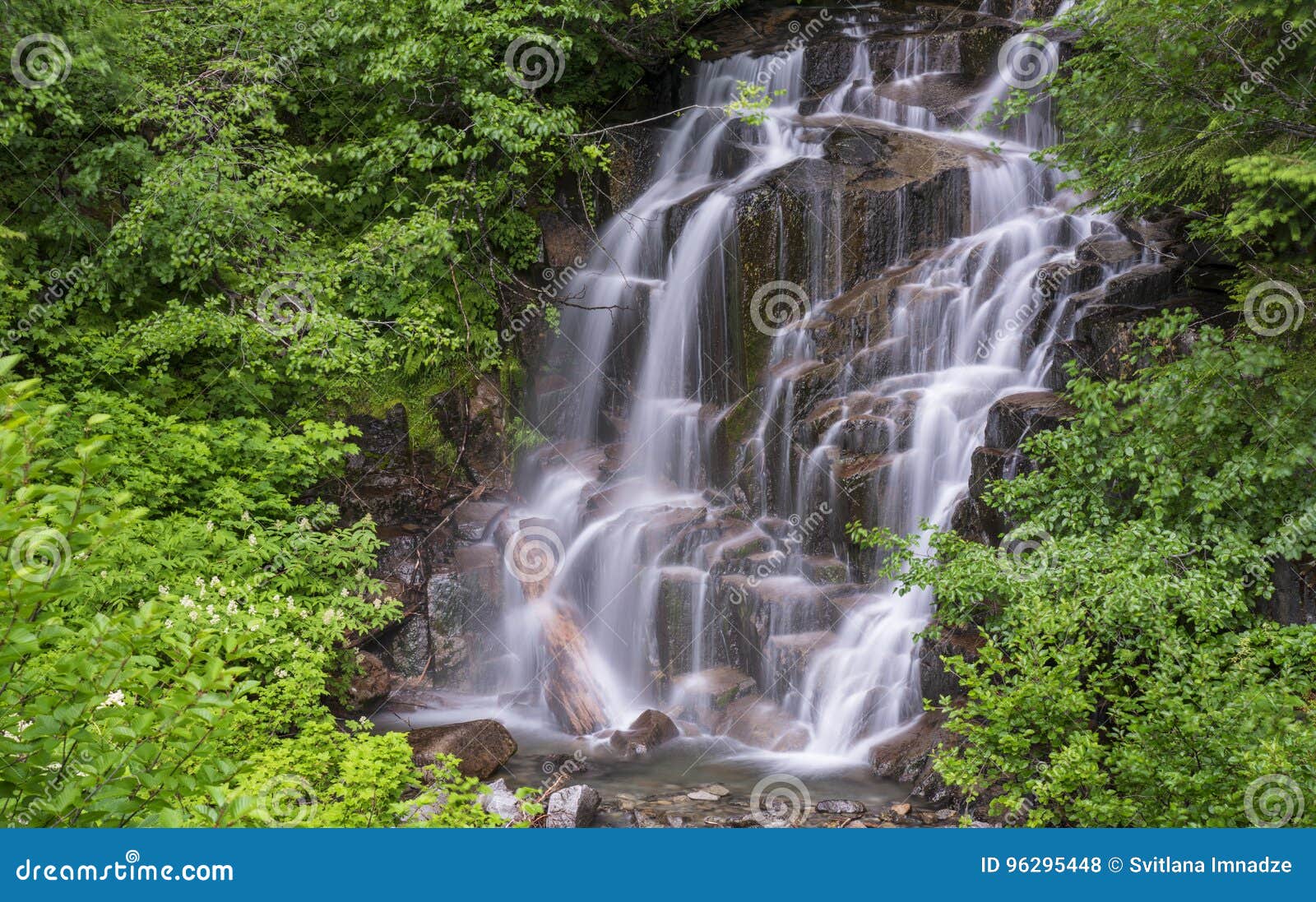 Stevens Creek Falls stock photo. Image of summer, stevens - 96295448