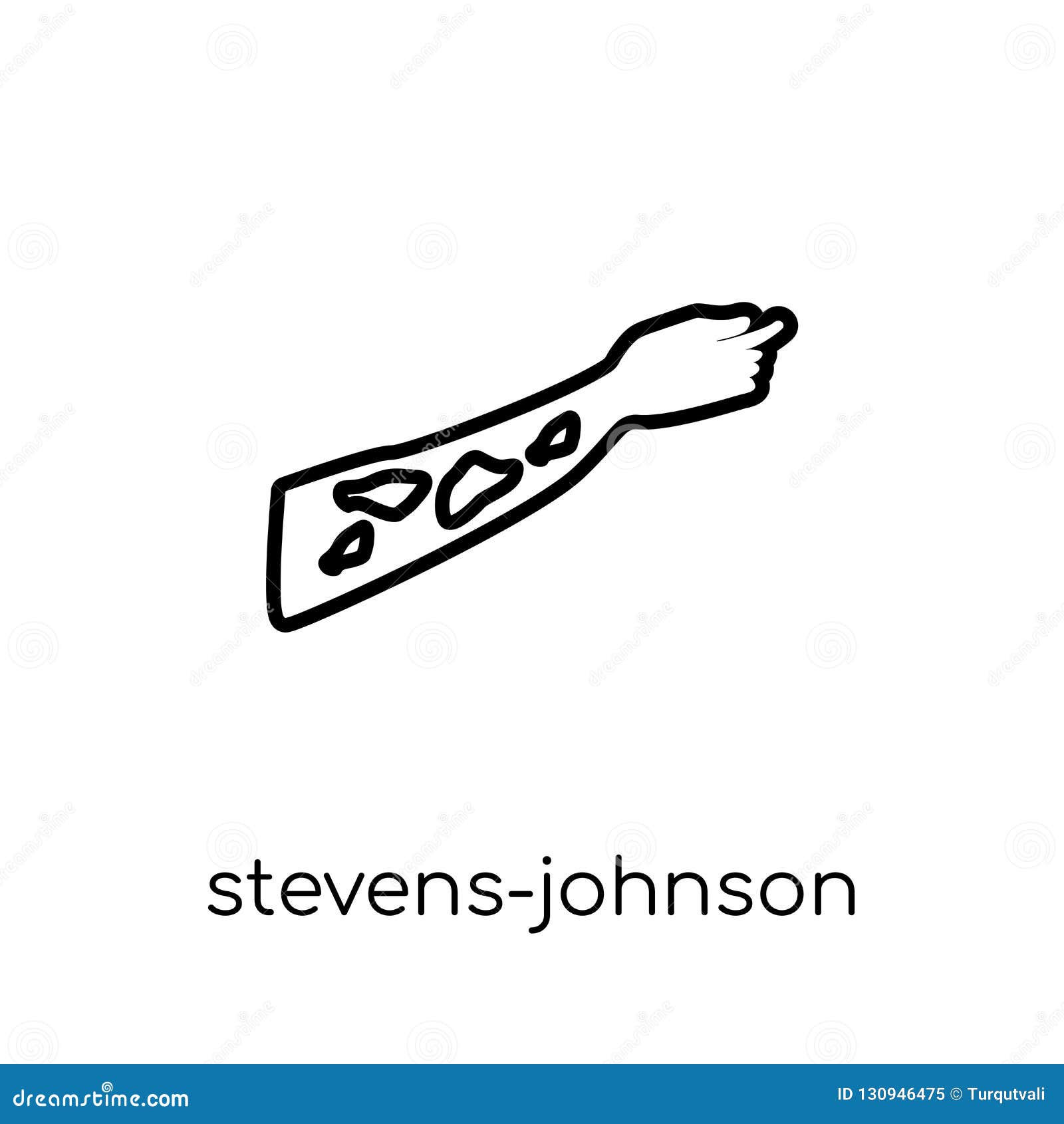 Stevens-Johnson Syndrome Icon. Trendy Modern Flat Linear Vector Stock ...