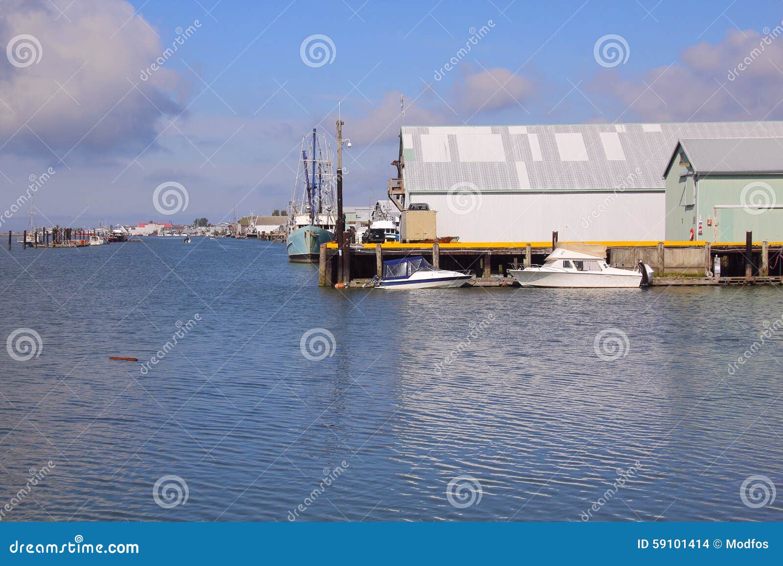 Steveston Harbour stock photo. Image of industrial, dockside - 59101414