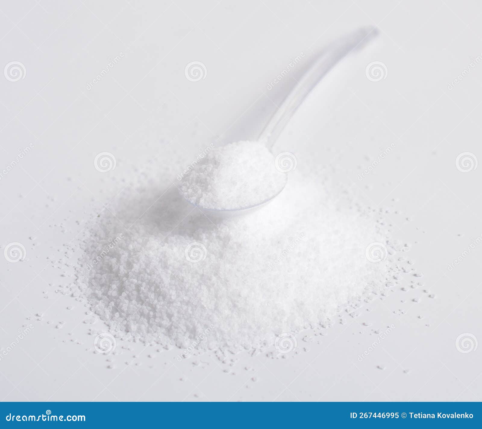 Stevioside Powder. Natural Sweetener on White Background Stock Image ...