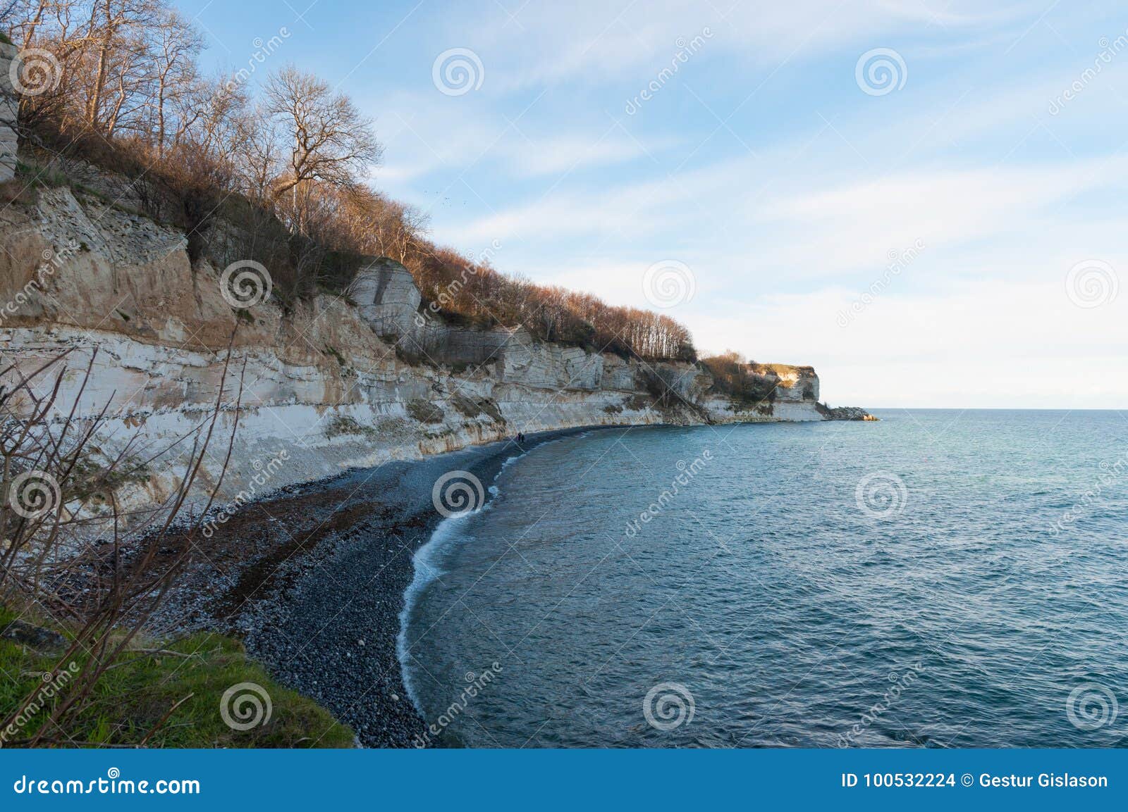 Stevns cliffs in Denmark stock photo. Image of chalk - 100532224