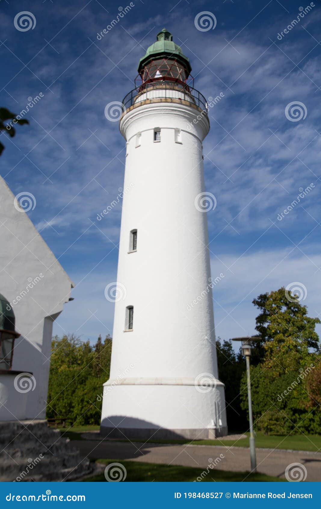 The Stevns lighthouse stock image. Image of danish, coast - 198468527