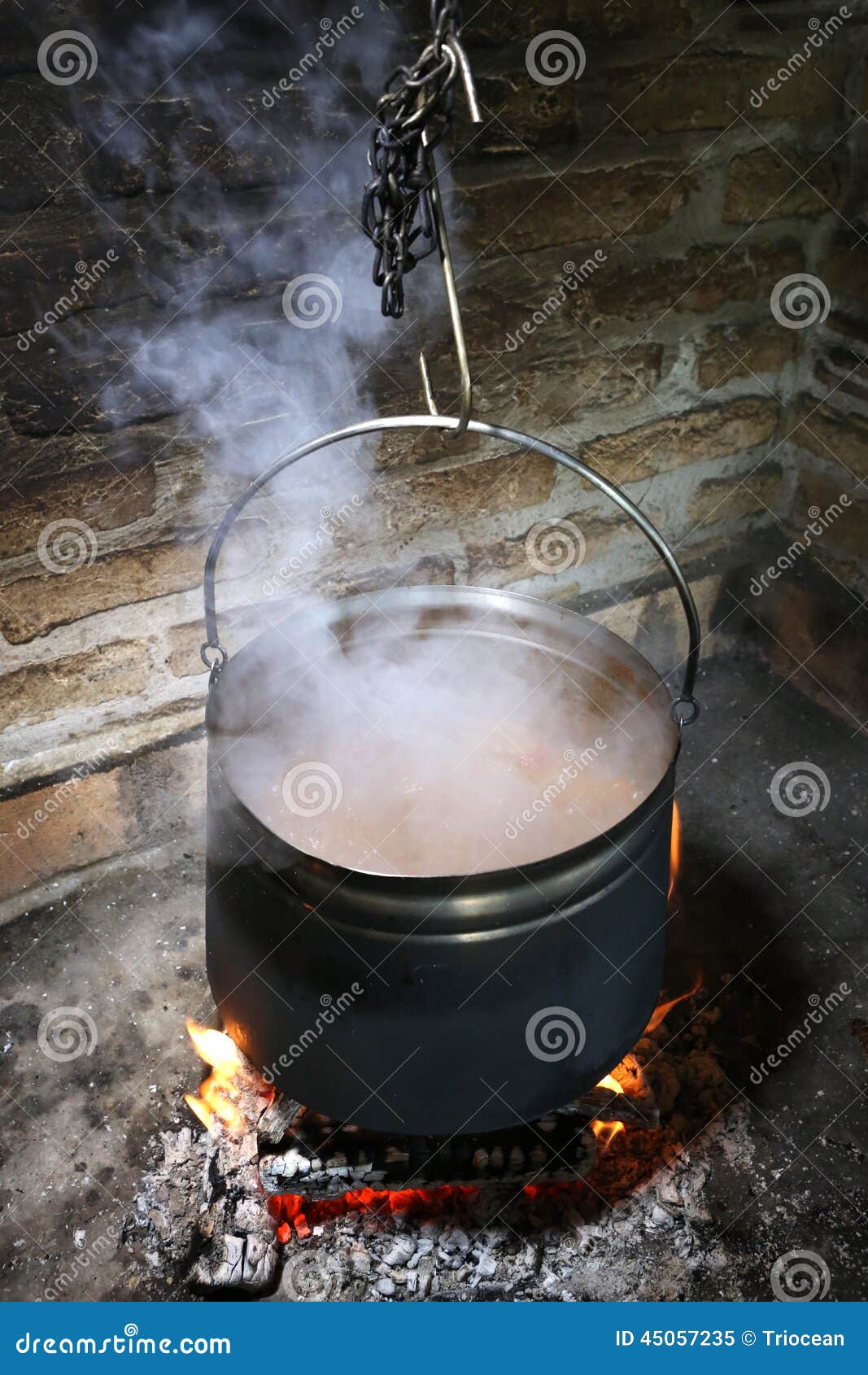 Stew stock image. Image of natural, cooking, camp, firewood - 45057235