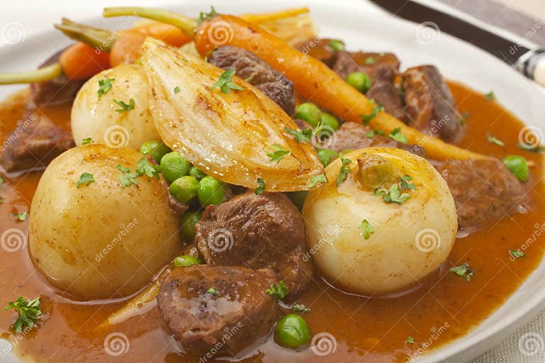 Stew Navarin of Lamb stock image. Image of food, navarin - 25087095