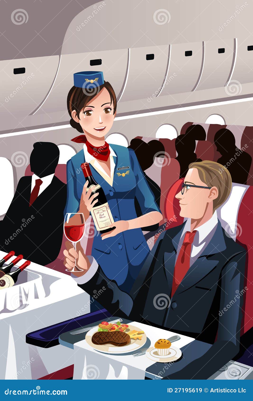 Steward vector illustratie. Illustration of bemanning - 27195619