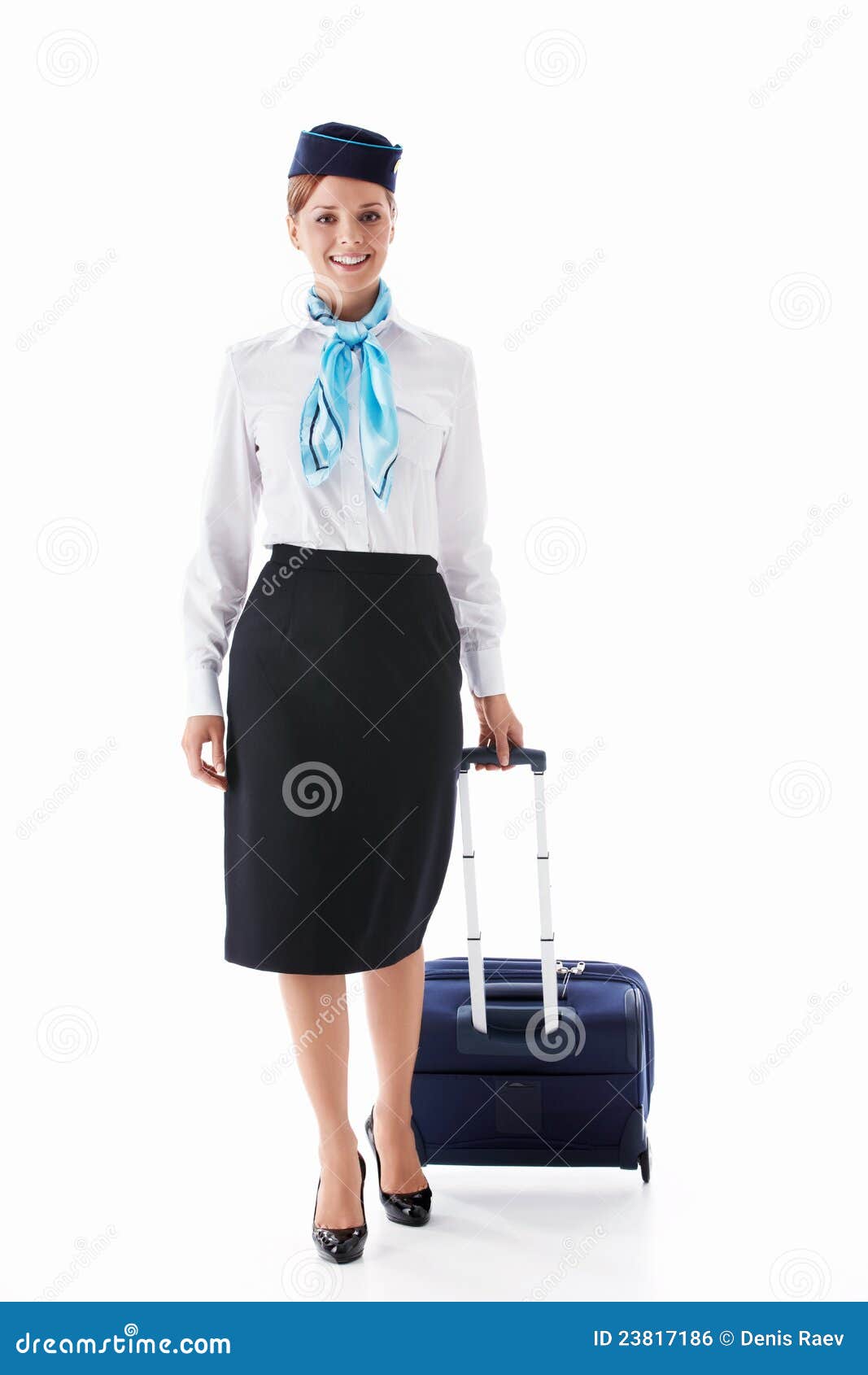 Profession Stewardess. Air Hostess. Female Flight Attendant. Air ...