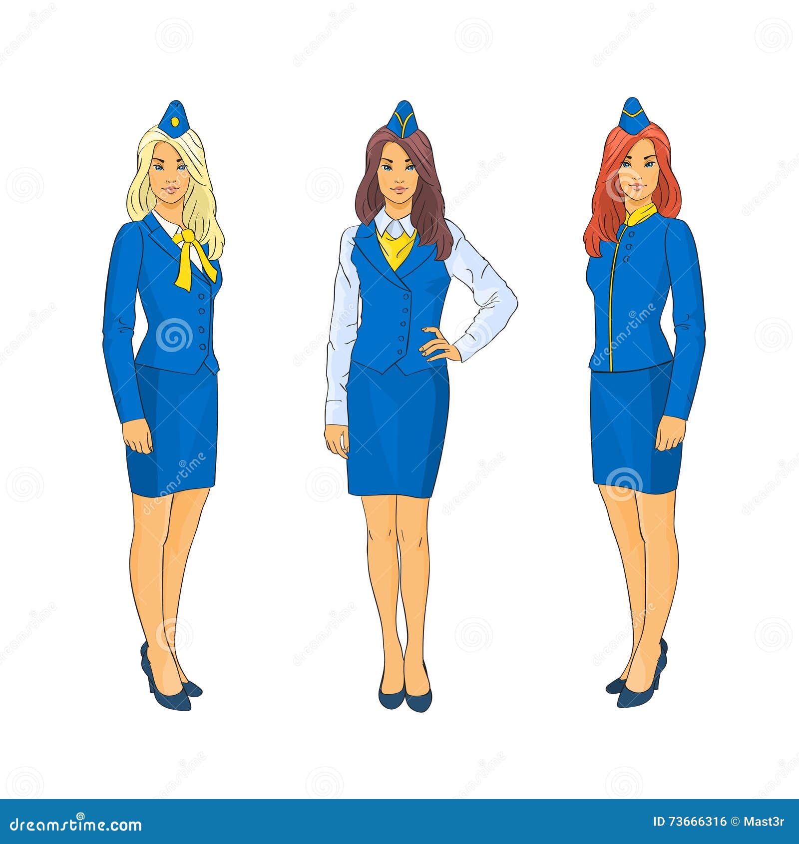 Airline Crew Website Landing Page. Smiling Pilot Wearing Uniform Stand ...