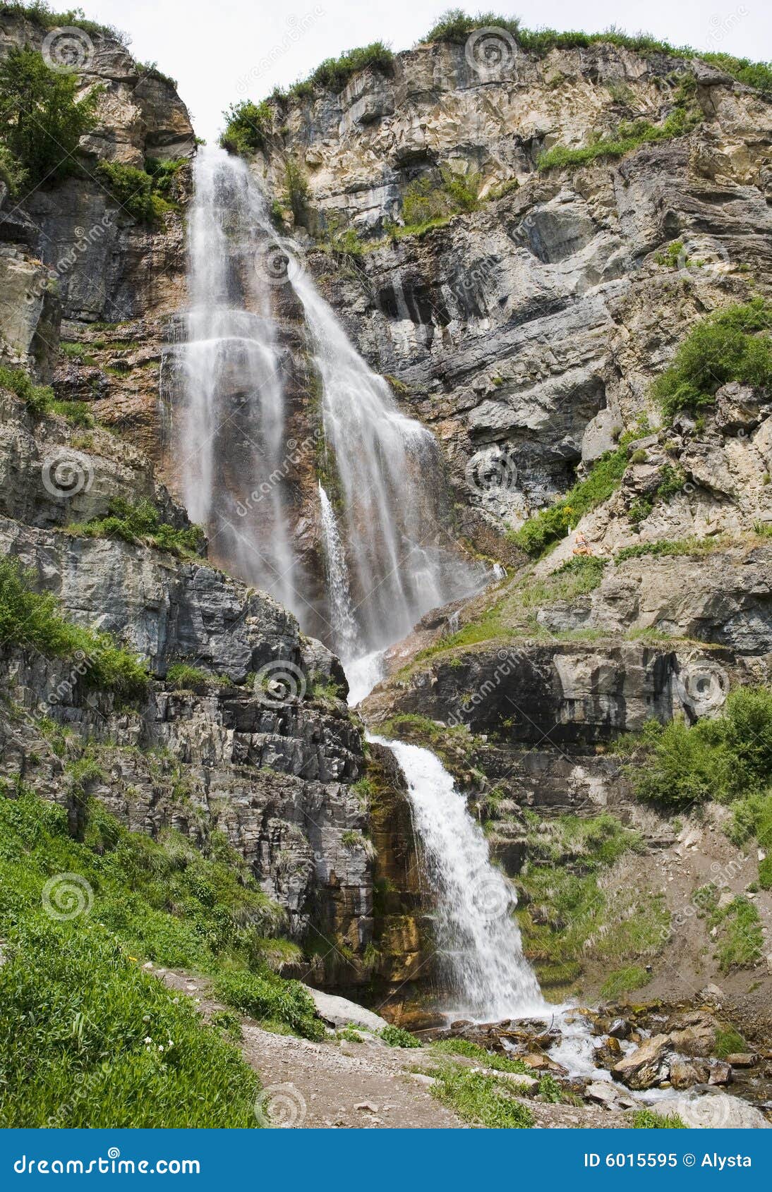 Stewart Falls in Utah stock image. Image of timpanogos - 6015595