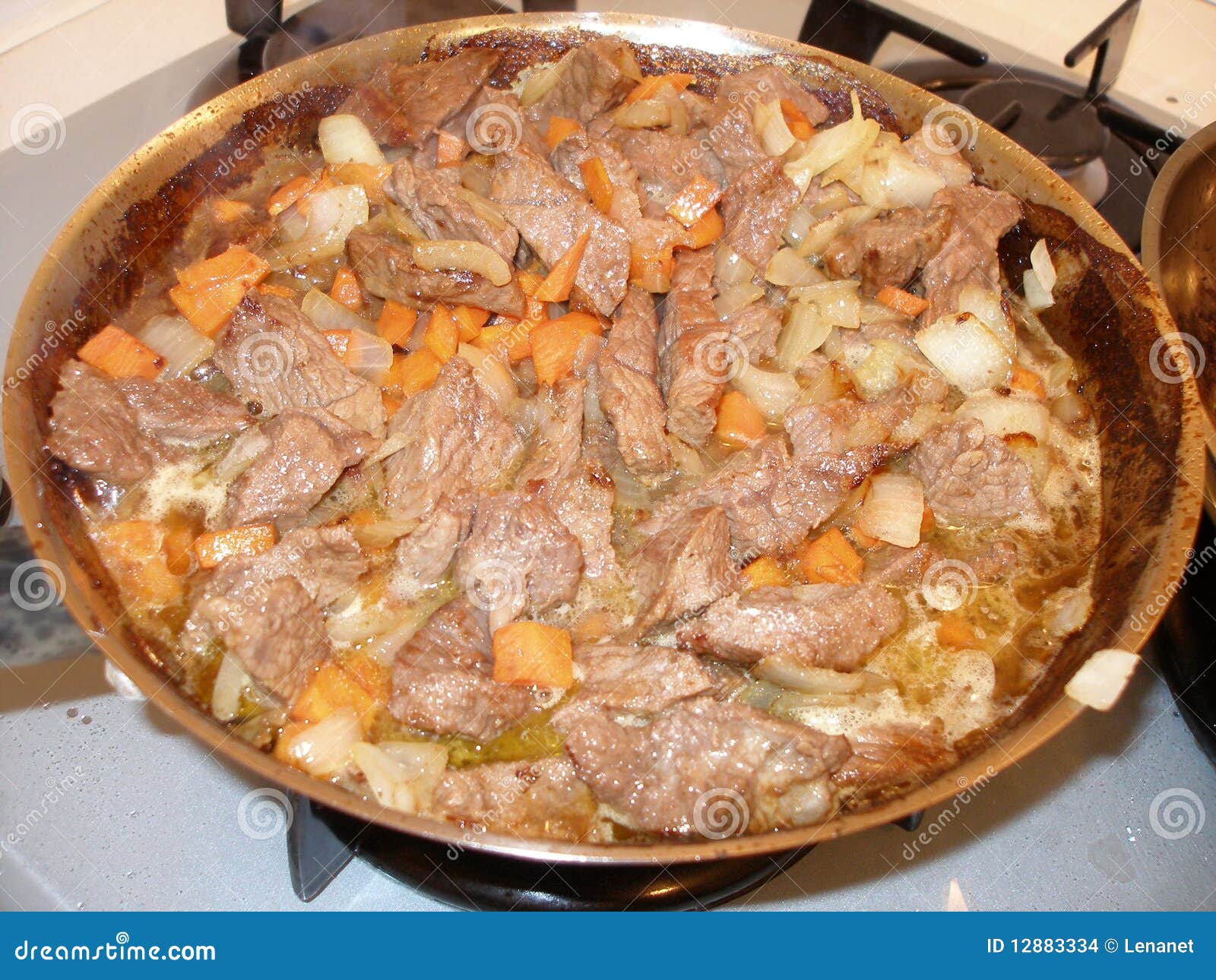 Stewed beef meat stock photo. Image of garnish, healthy - 12883334