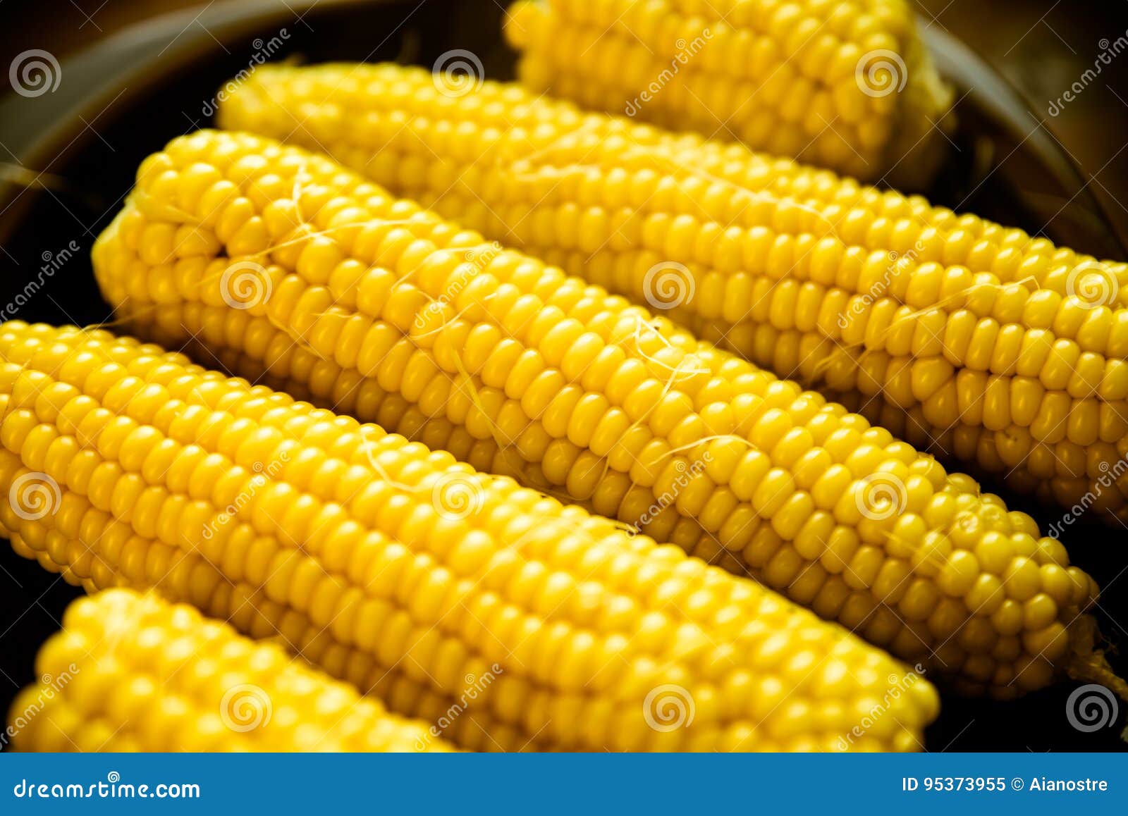The stewed corn stock image. Image of cooking, industry - 95373955