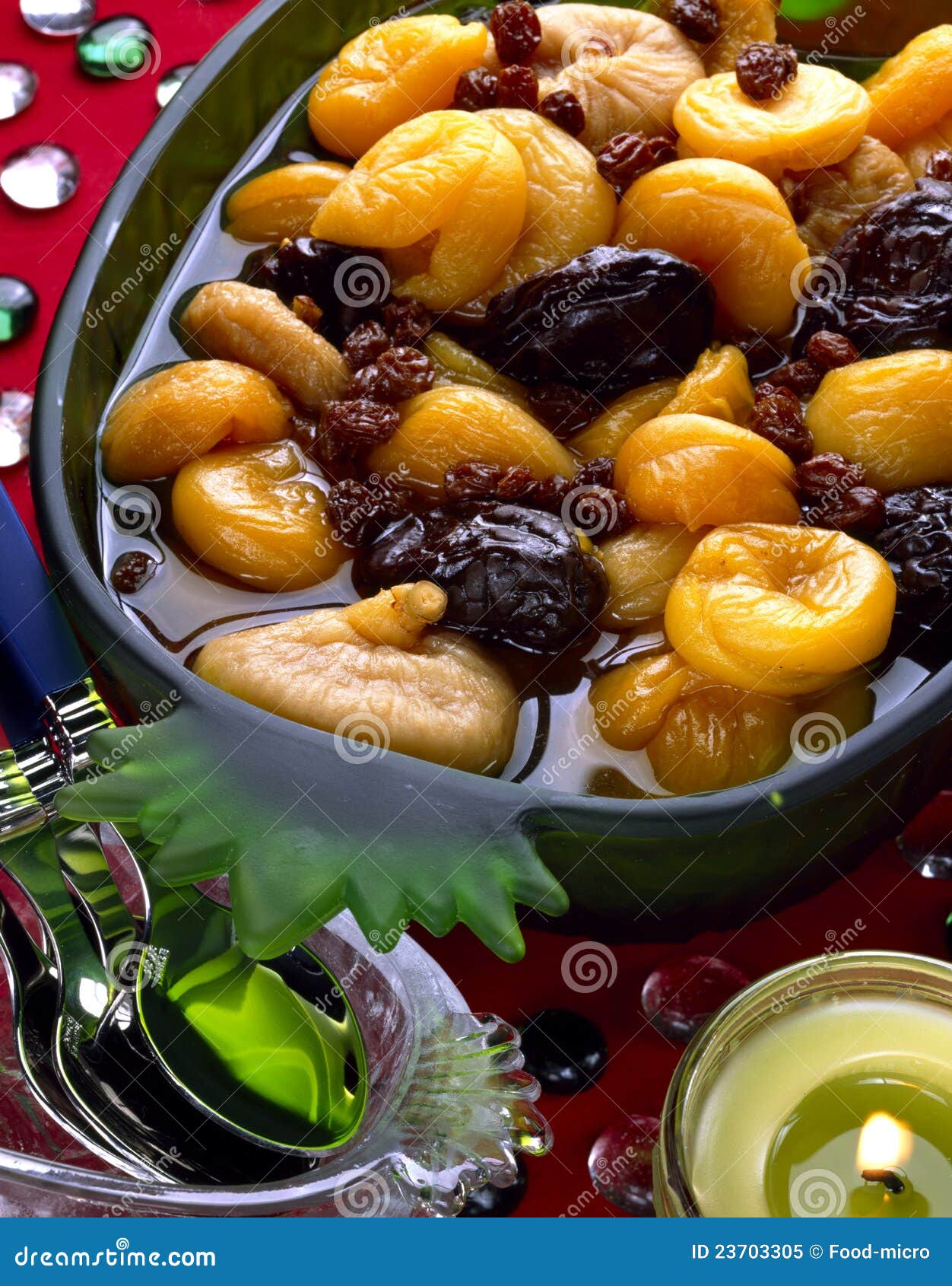 Stewed dried fruit salad stock image. Image of dish, classical - 23703305