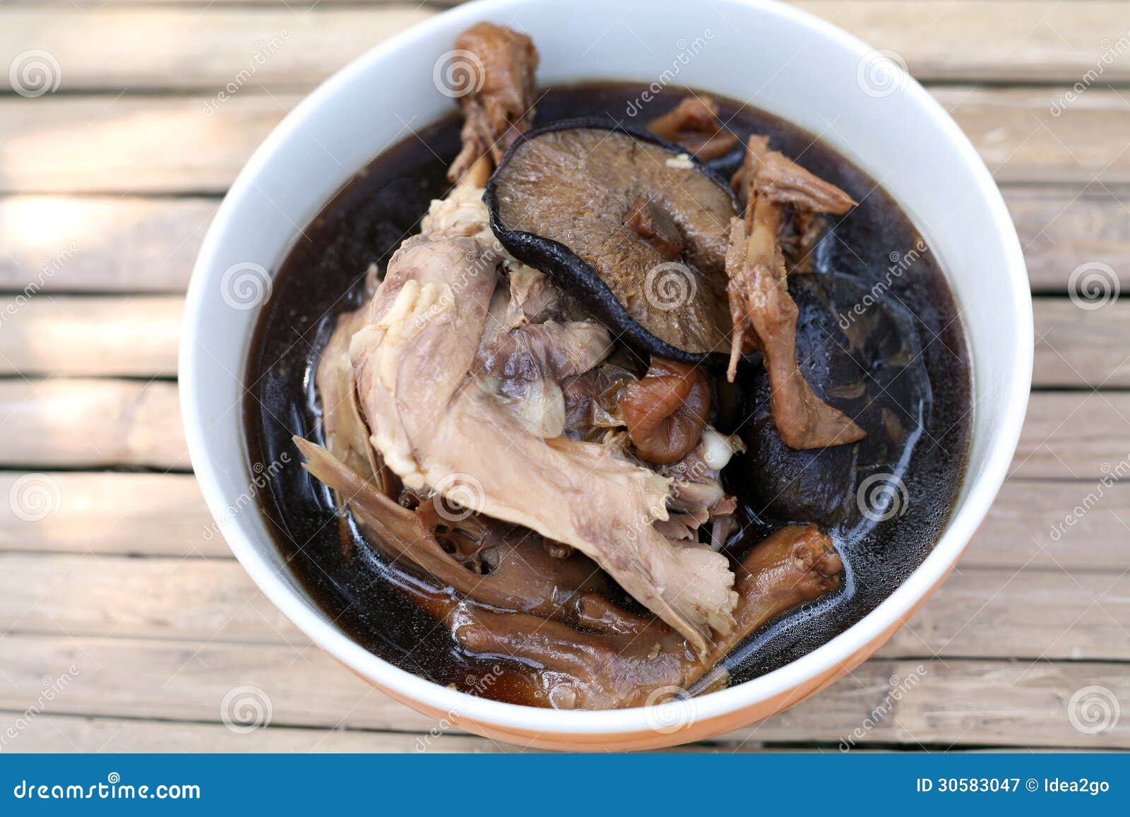 Stewed Duck On The Bamboo Table Royalty-Free Stock Photo ...