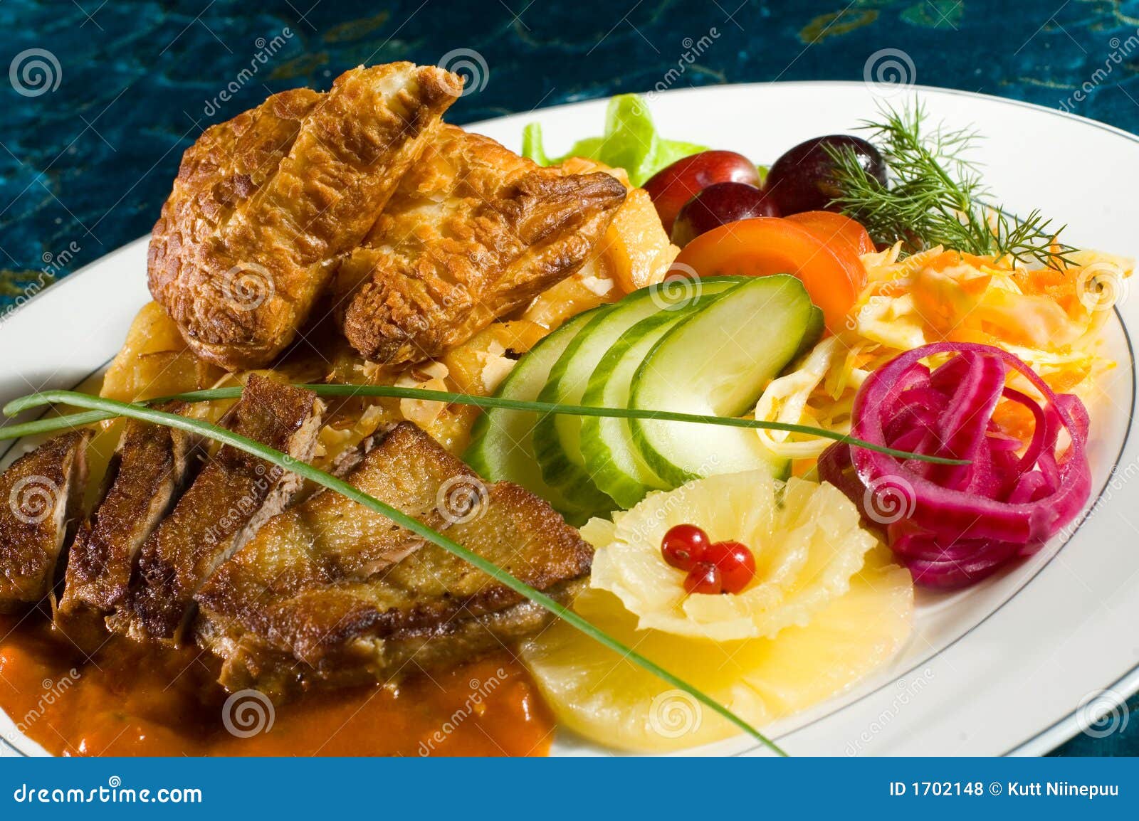 Stewed Duck Entree stock photo. Image of dinner, design - 1702148
