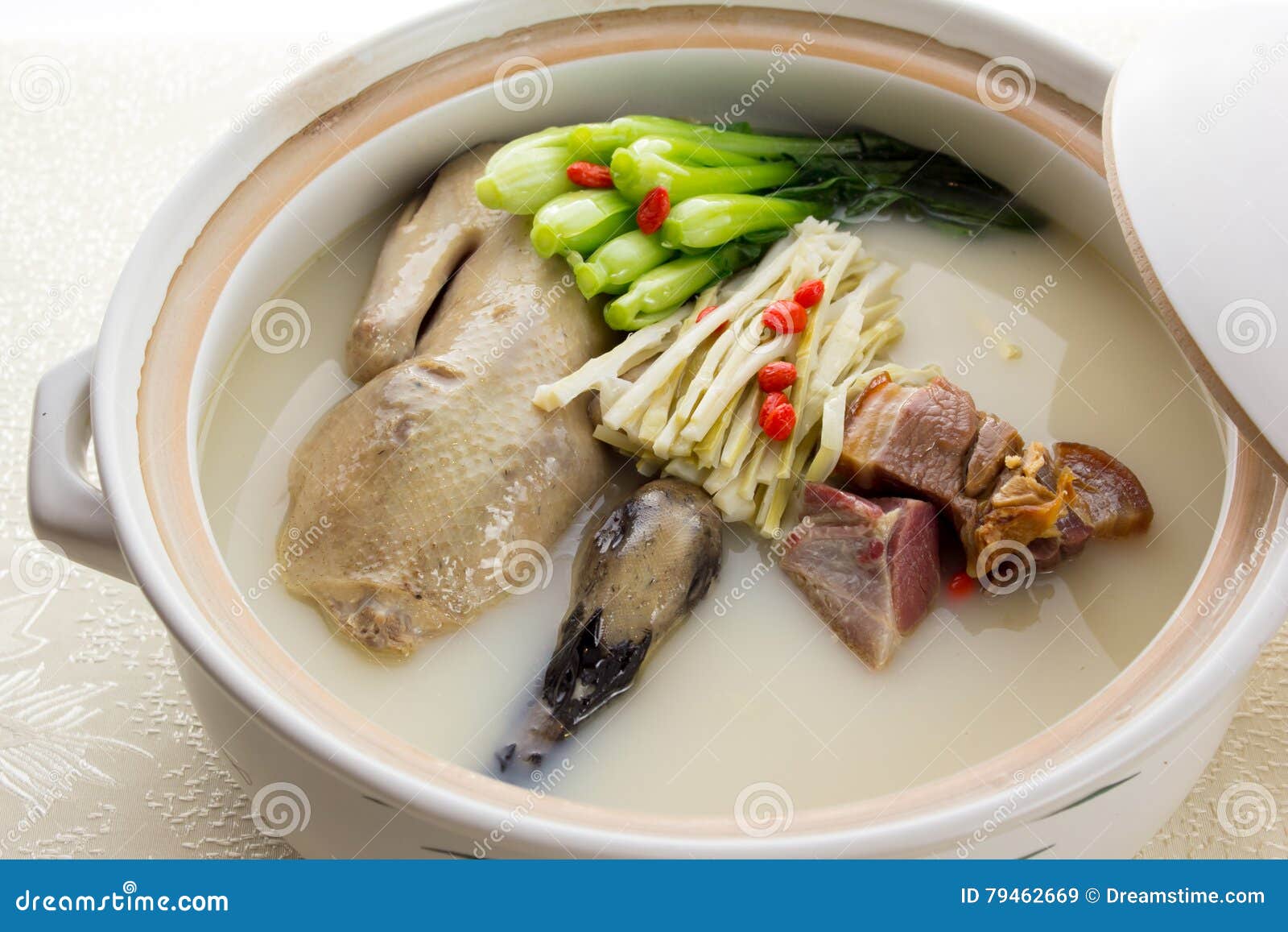Stewed duck soup stock image. Image of ducks, choy, chinese - 79462669