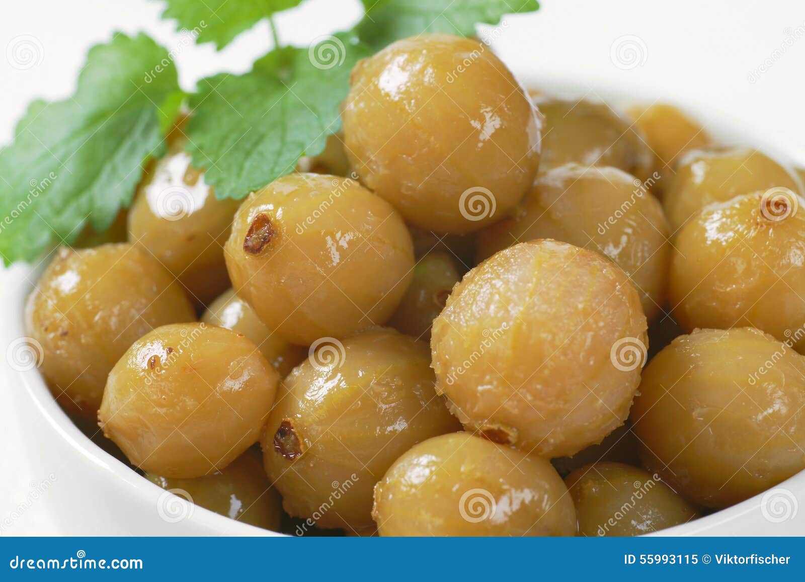 Stewed gooseberries stock image. Image of portion, detail - 55993115