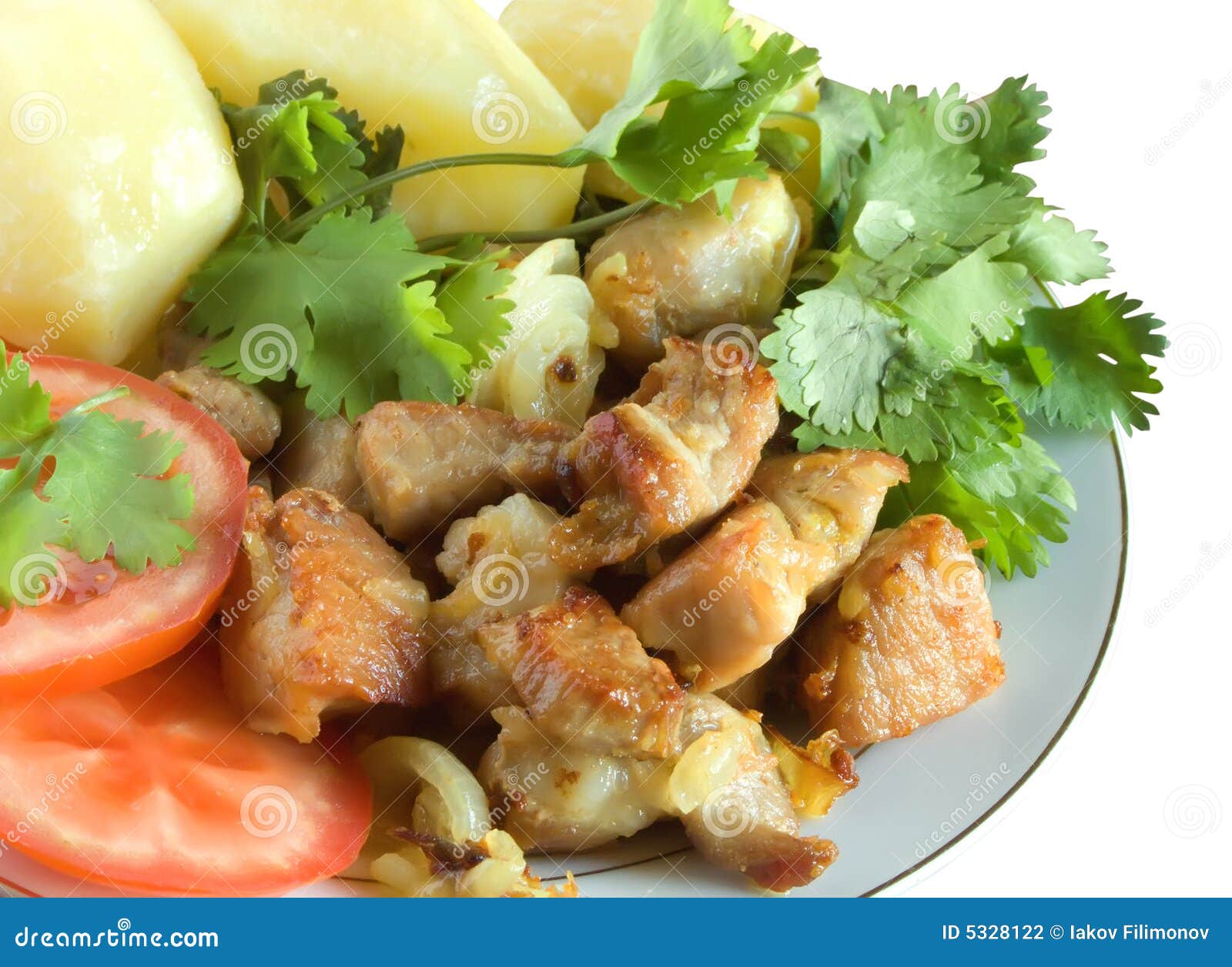 Stewed meat stock photo. Image of diet, garnish, lunch - 5328122