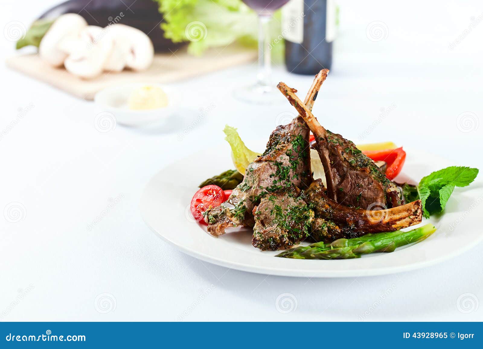 Stewed mutton stock image. Image of domestic, salad, gourmet - 43928965