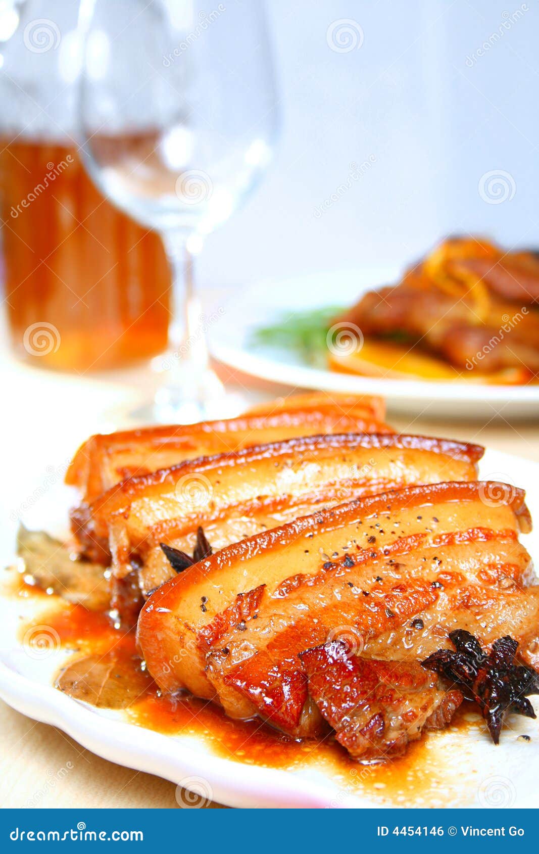 Stewed pork stock photo. Image of dine, food, dining, meat - 4454146