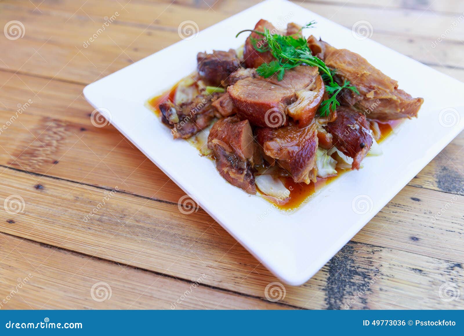 Stewed Pork Belly Thai Recipe Royalty-Free Stock Image | CartoonDealer ...