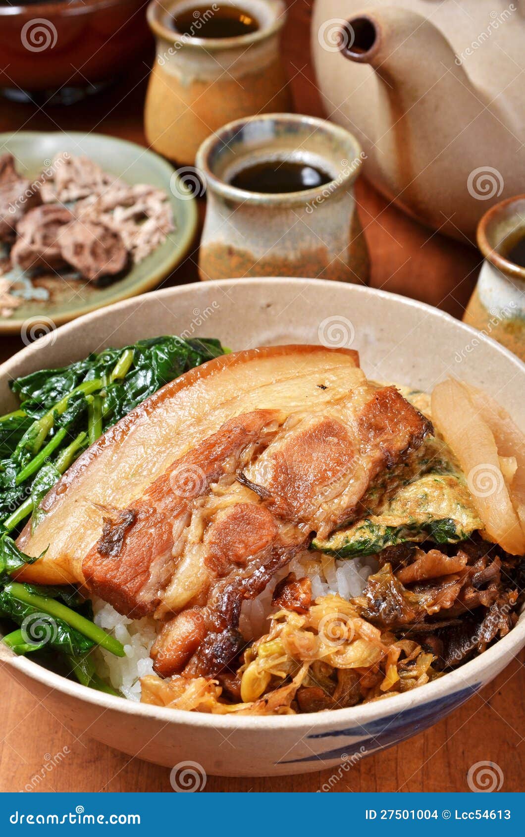 Stewed pork and rice stock photo. Image of diet, delicacy - 27501004
