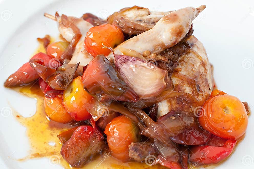 Stewed Quail stock image. Image of meal, baked, hunting - 32880595