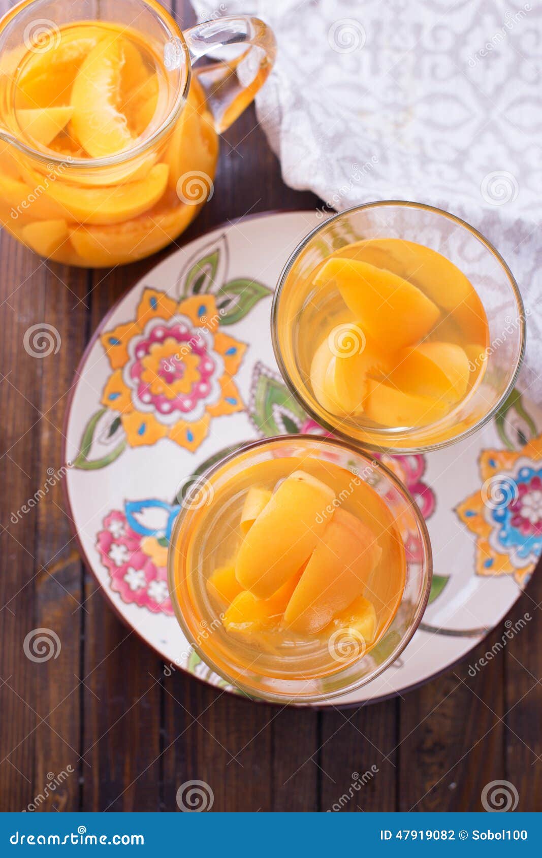 Stewed Summer Fruits in Pitcher Stock Photo - Image of compote ...