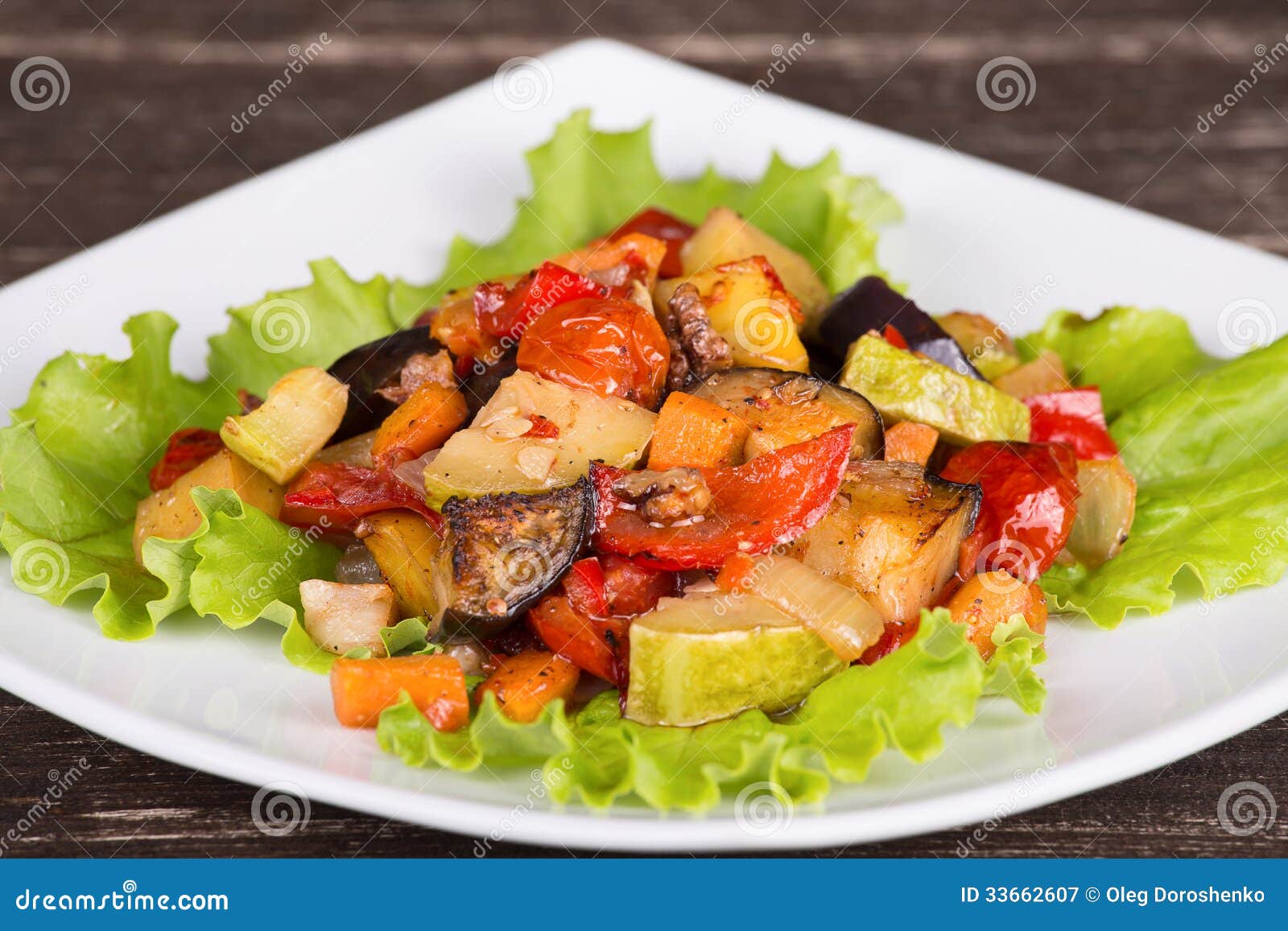 Stewed Vegetables on the Plate Stock Image - Image of fried, nature ...
