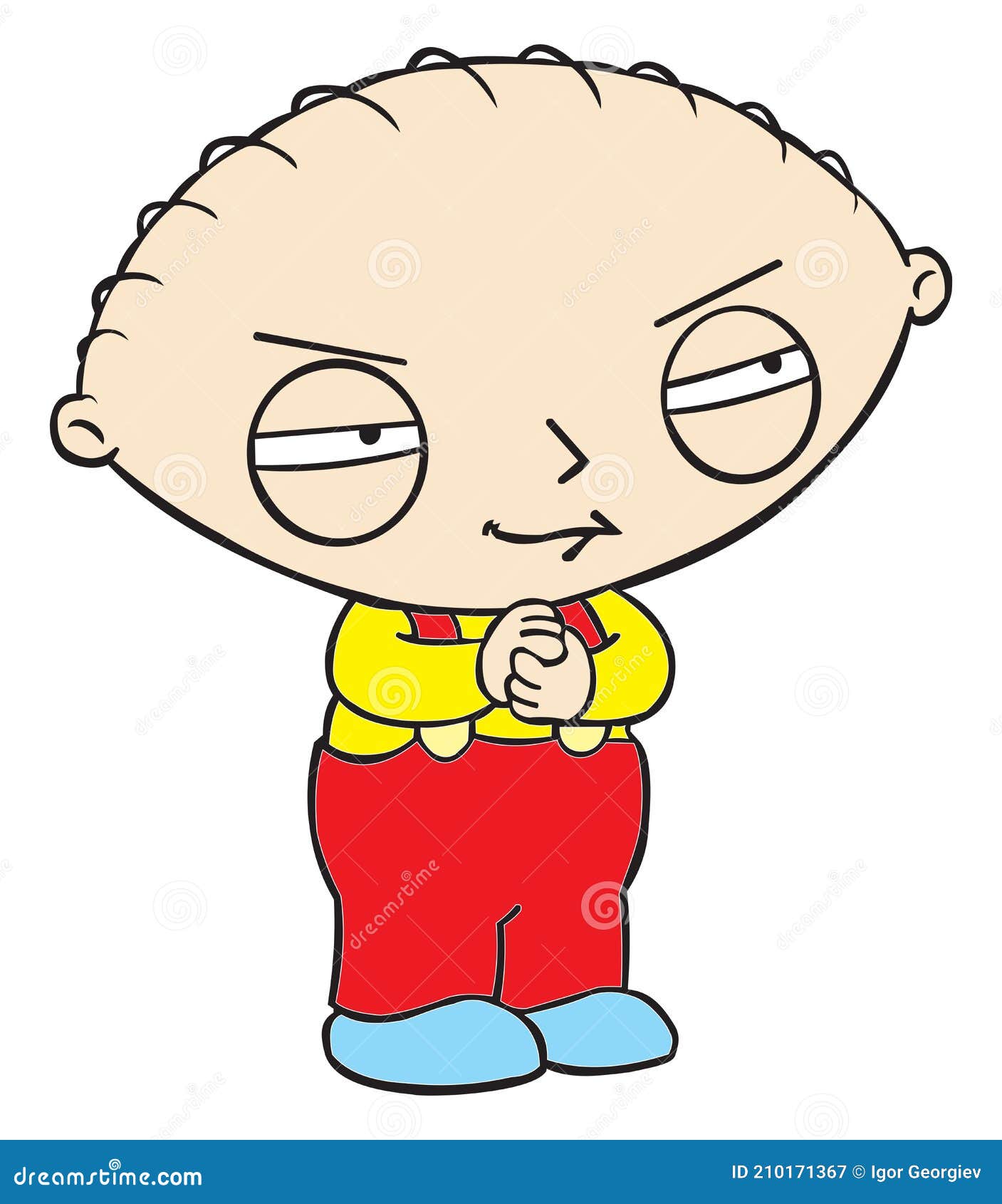 Stewie Griffin Family Guy Vector Illustration Poster Template Editorial ...