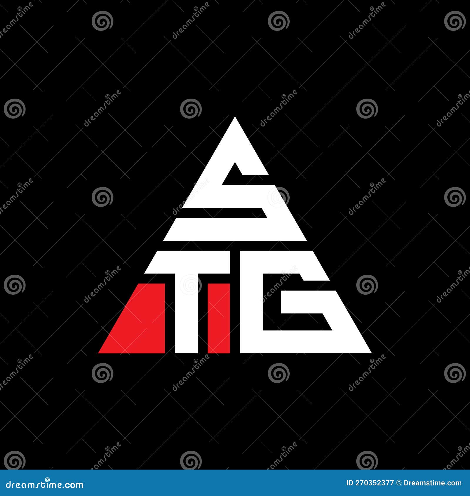 STG Triangle Letter Logo Design with Triangle Shape. STG Triangle Logo ...