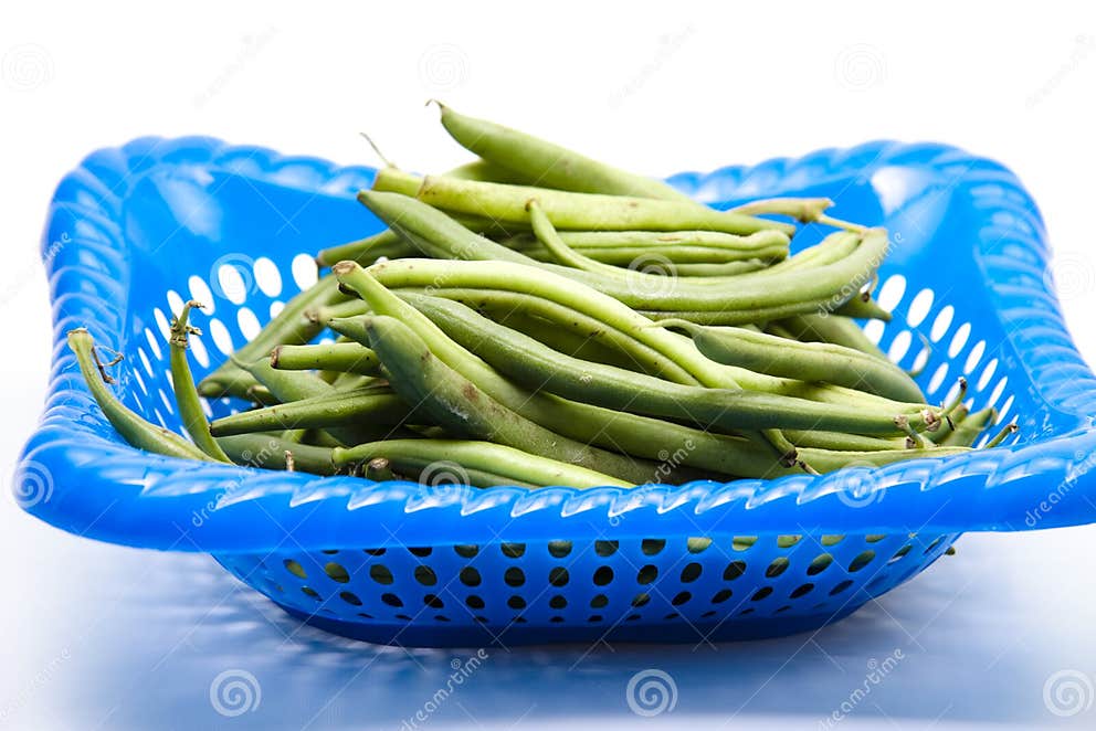 Stick beans in the basket stock image. Image of skin - 28811887