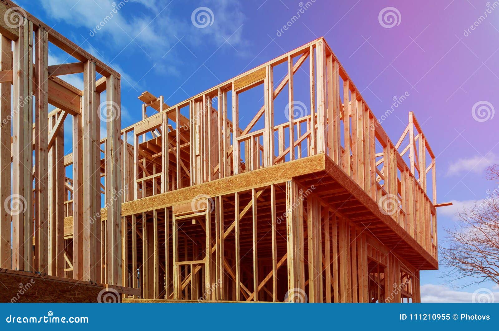 A Stick Built House Under Construction Editorial Image - Image of ...