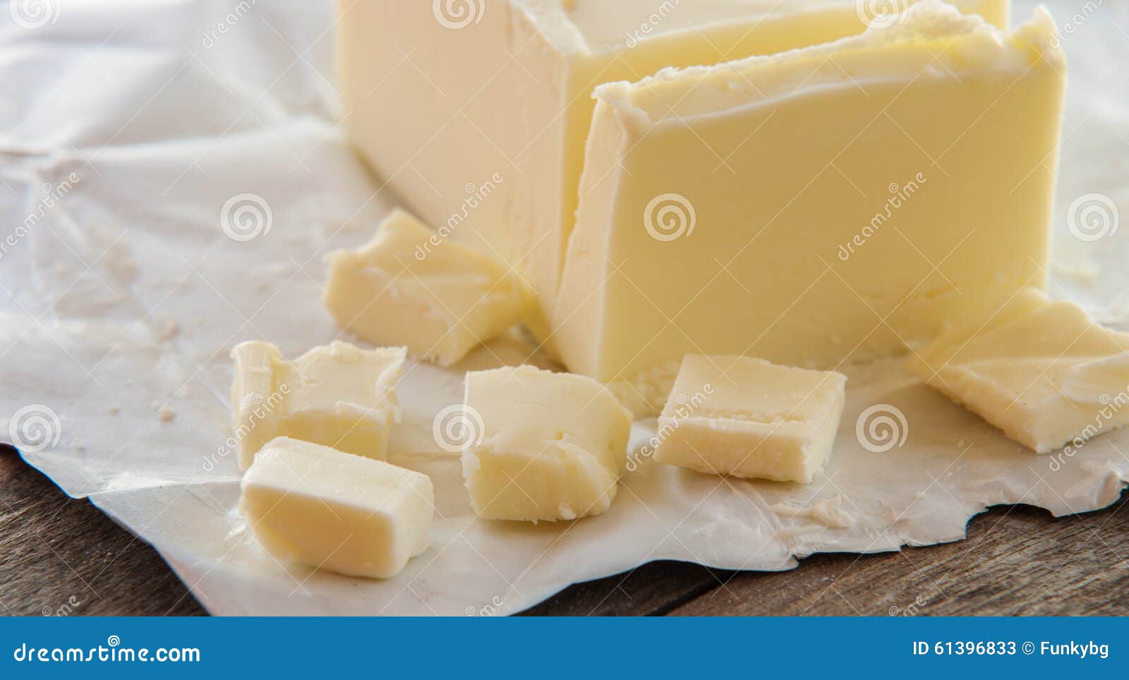 Stick of butter, cut stock image. Image of yellow, stick - 61396833