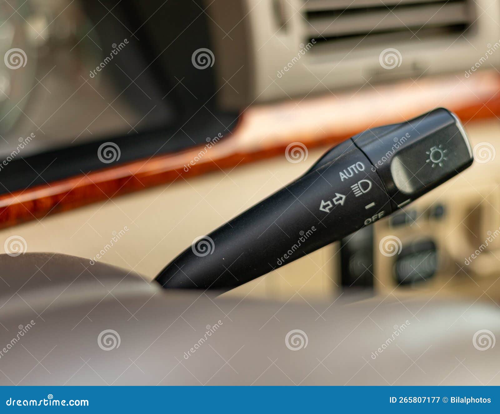 Stick for Car Lights and Indicators of a Vehicle Stock Image - Image of ...