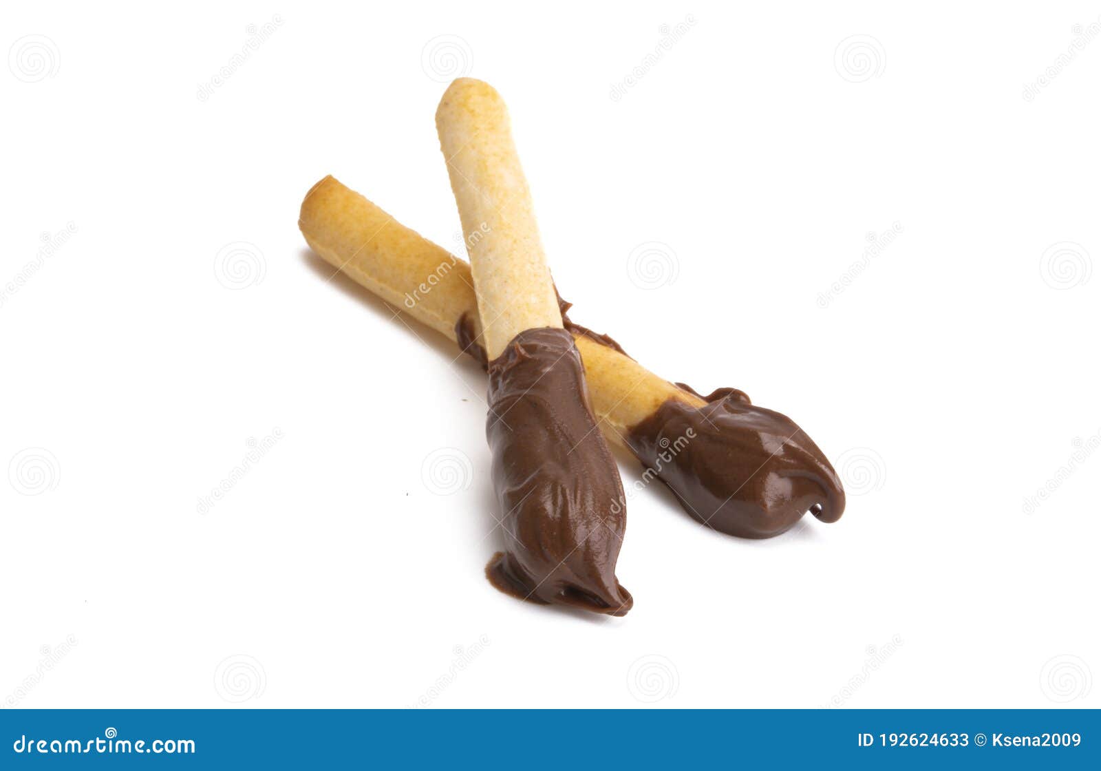 Stick with chocolate cream stock image. Image of christmas - 192624633