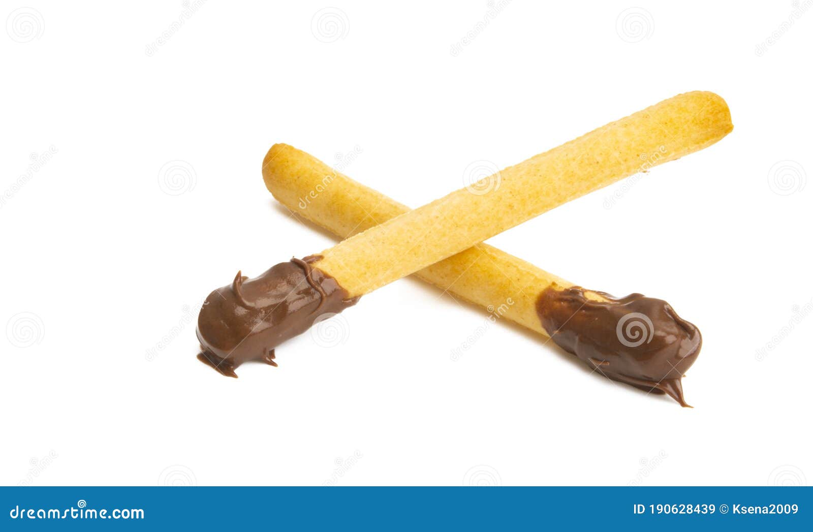 Stick with Chocolate Isolated Stock Image - Image of biscuit, bakery ...