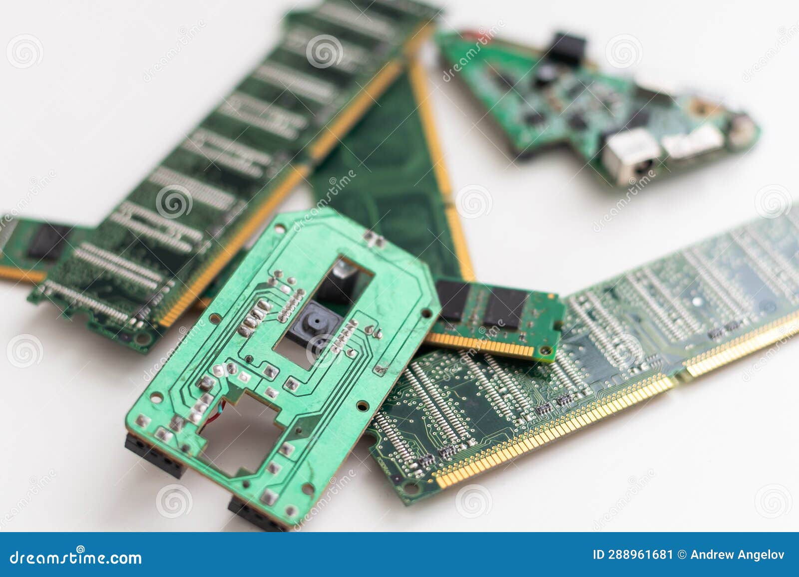 Stick of Computer Random Access Memory (RAM) on White Background Stock ...